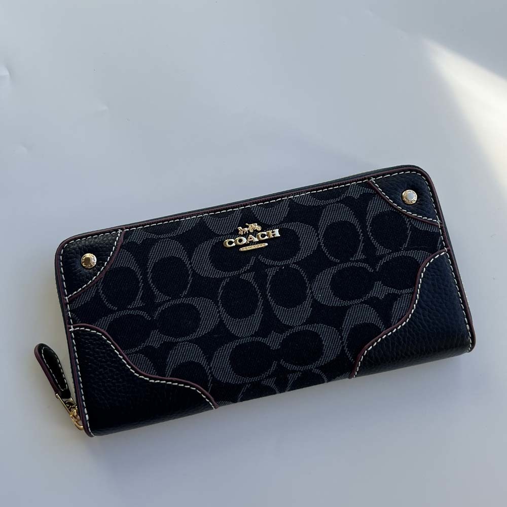 正規アウトレット COACH コーチ 財布 ラウンドファスナー長財布 53769 カウボーイブルー(長財布（小銭入れあり）)｜売買された ...