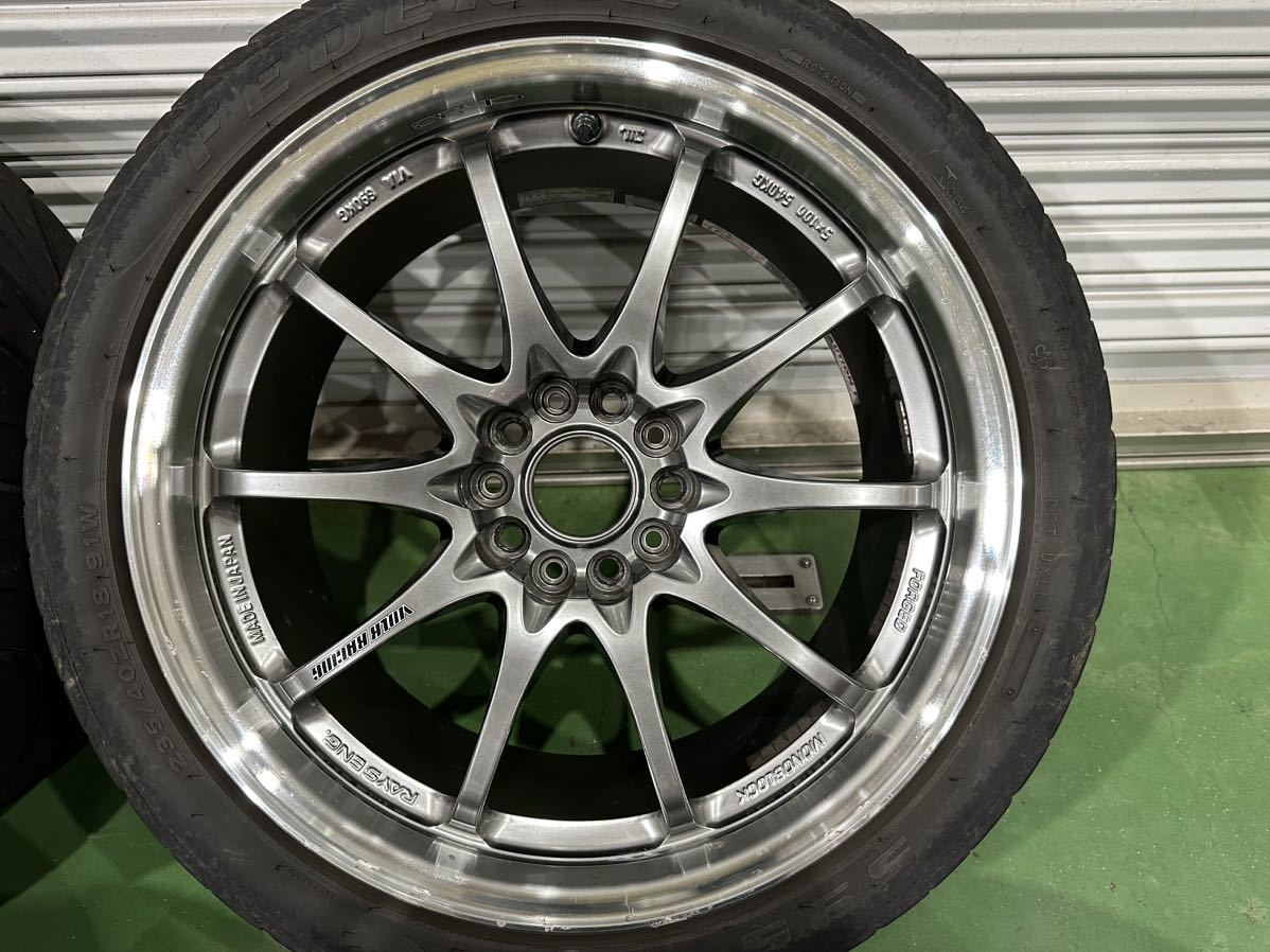 RAYS レイズ CE28N 18×8.5J+30 5H PCD114.3 235/40R18(5穴)｜売買されたオークション情報、yahooの商品情報をアーカイブ公開 - オークファン ...