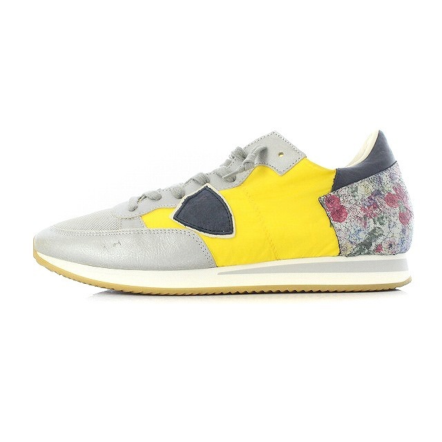 フィリップモデル PHILIPPE MODEL TROPEZ BASSA U WORLD スニーカー シューズ ローカット 花柄 44 27.5cm グレー 黄色(27.5cm)｜売買された ...