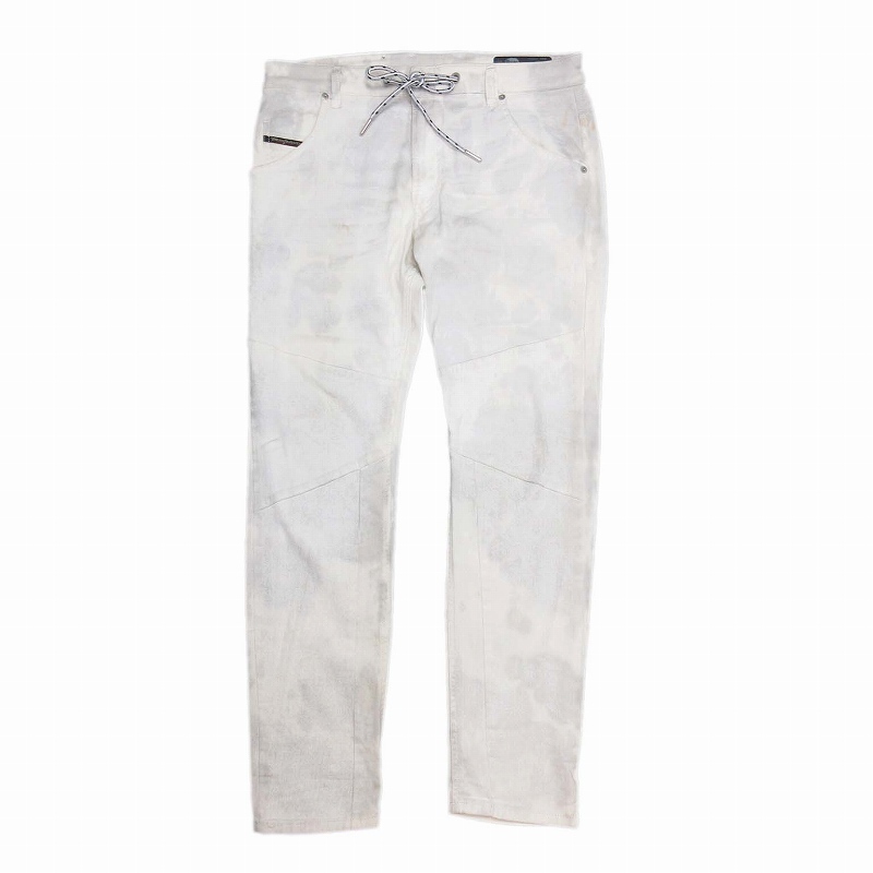 ディーゼル DIESEL D-LUHIC-SP2-NE キャロットフィット ジーンズ パンツ ストレッチ スリム 30 白 ホワイト/5 9 ...