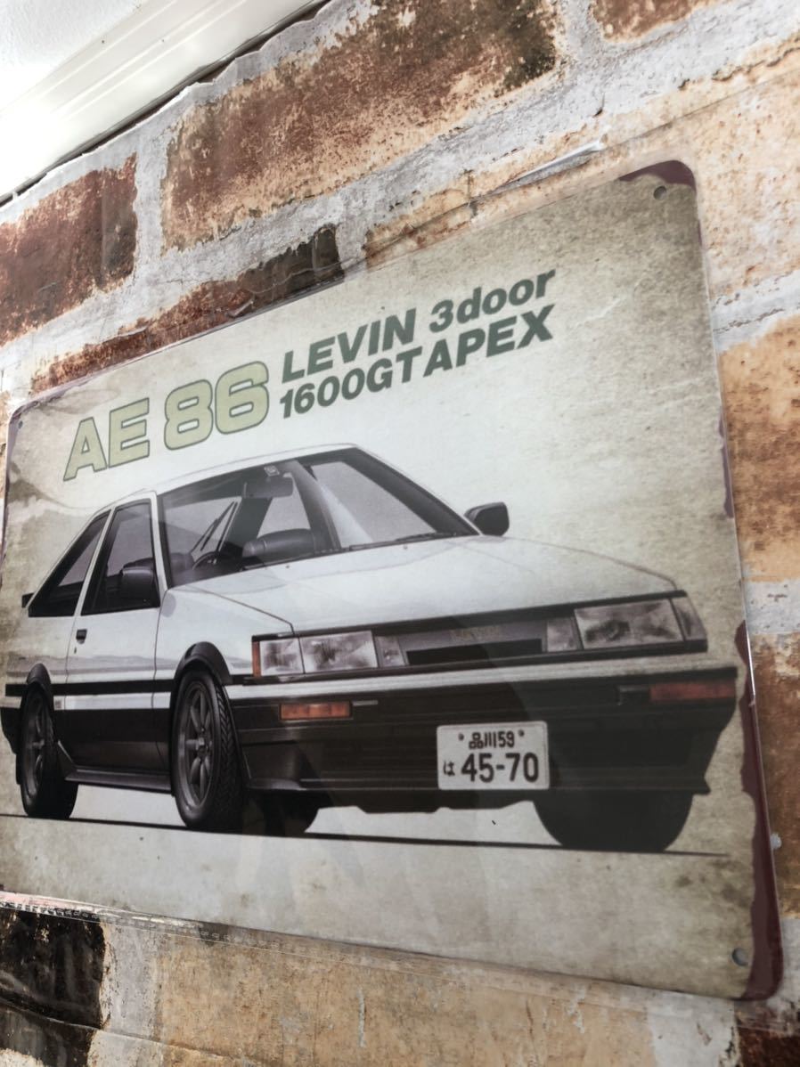 Toyota AE86 ハチロク レビン levin看板 ヴィンテージ 加工 昭和レトロ(トヨタ)｜売買されたオークション情報、yahooの ...