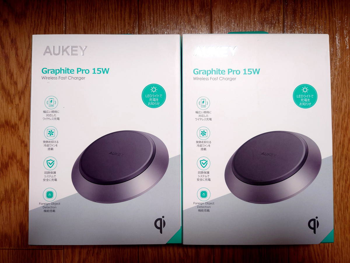 ジャンク品 AUKEY ワイヤレス充電器 Graphite Pro 15W Qi規格対応 ブラック LC-Q11 2個セット(バッテリー、充電器)｜売買されたオークション情報、yahooの商品 ...