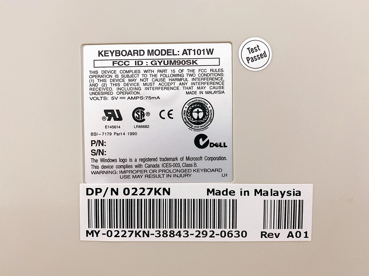 DELL AT101W / US配列 / ALPS黒軸 / PS/2(PS/2キーボード)｜売買されたオークション情報、yahooの商品情報を ...