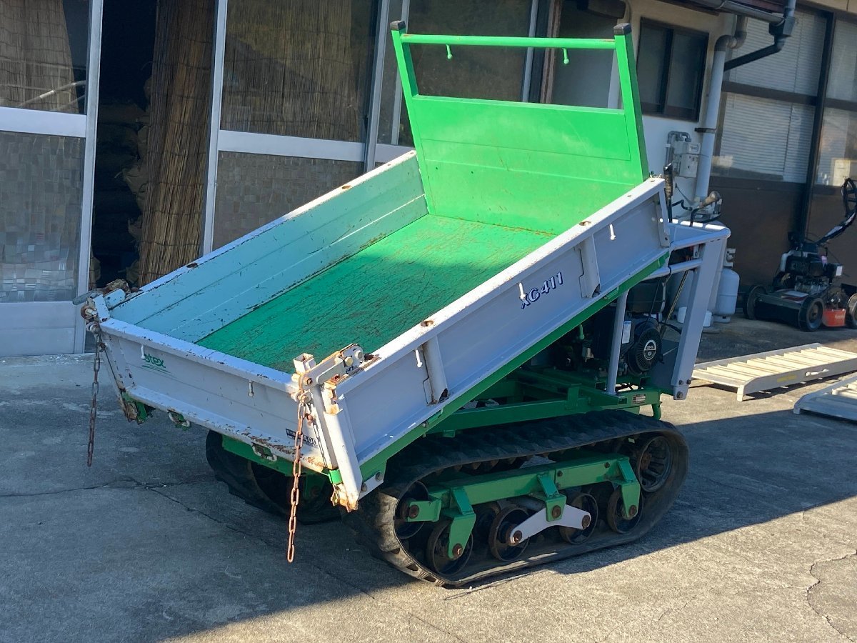181 i 島根発 クローラ型運搬車 XG411 油圧ダンプ アテックス - 110-922-650(運搬車、トレーラー)｜売買されたオークション情報、yahooの商品情報をアーカイブ公開 ...