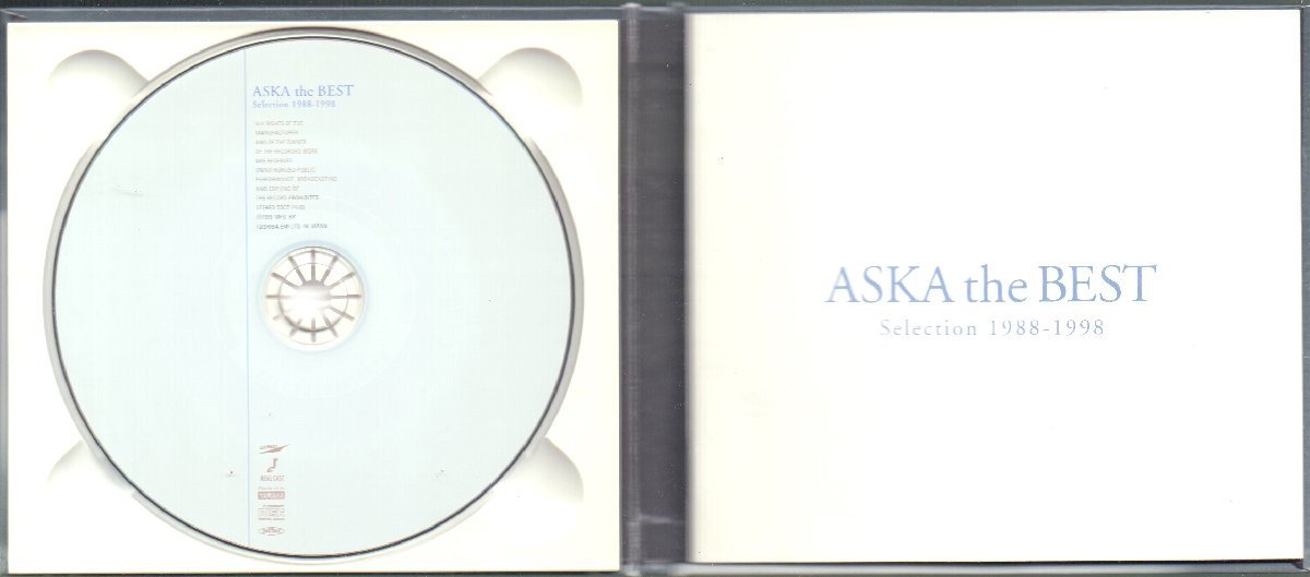 ASKA CHAGE&ASKA ベスト アルバム ASKA the BEST Selection 1988-1998 初回限定盤 品番:TOCT-24100 1999/03/31発売 ...