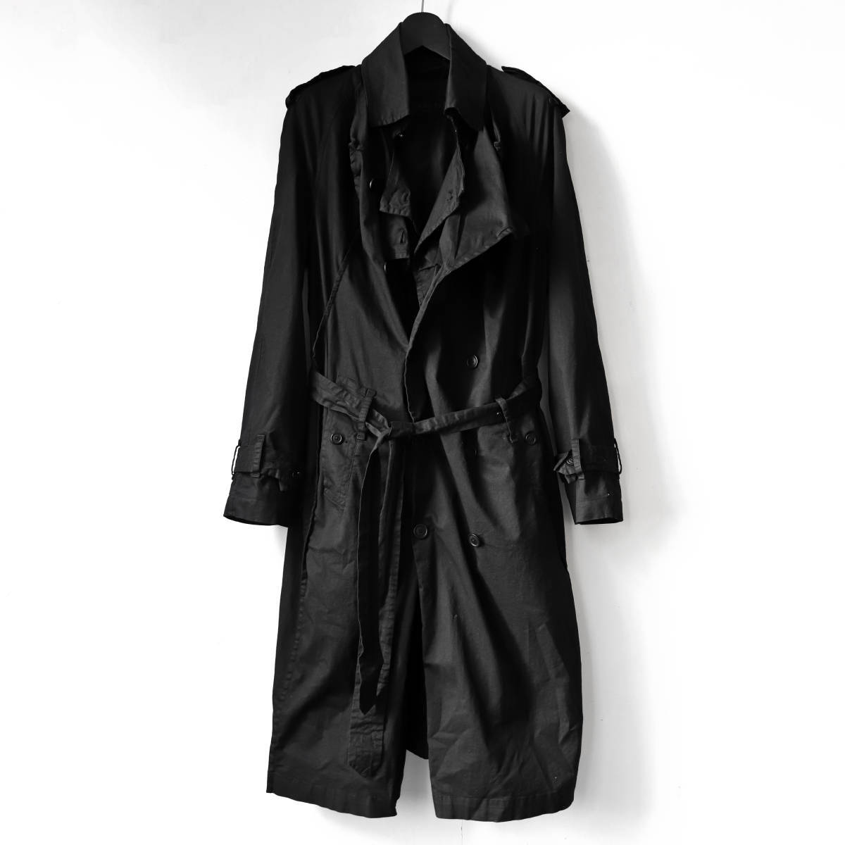 超 RUNDHOLZ DIP オーバー コート ブラック ランドホルツ トレンチ ミリタリー / rickowens drkshdw ...