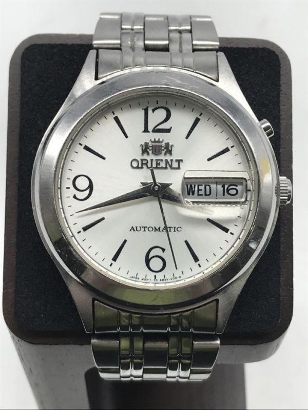 1104-1504ST⑪3577 腕時計 ORIENT オリエント EM5V-C3-C CA AT シルバー 銀色 腕周り約17cm(その他 ...