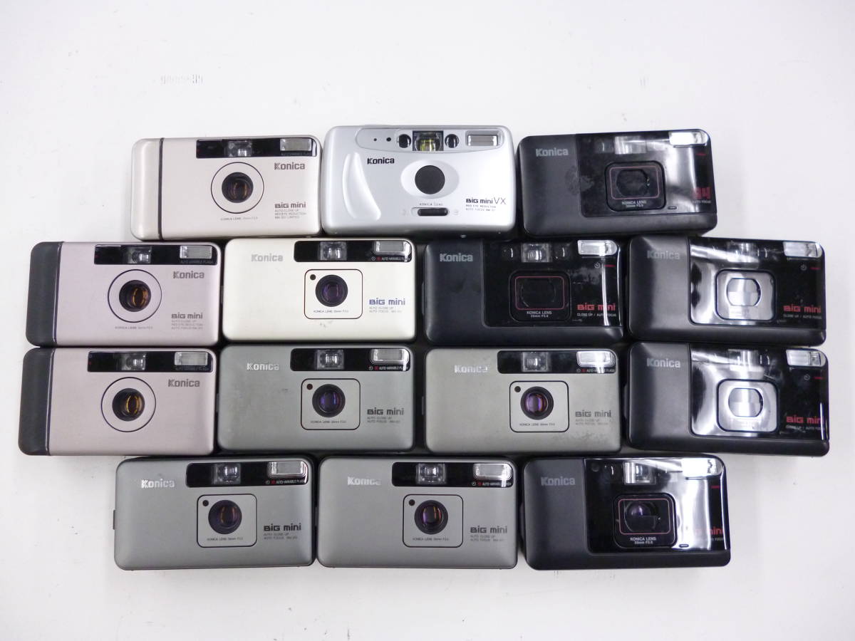12021 ジャンク KONICA BiG mini A4 BM-201 BM-301 BM-301 LIMITED VX BM-701コニカ まとめて 14台(コンパクトカメラ)｜売買された ...