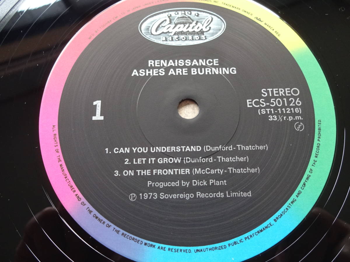 LP ルネッサンス Renaissance 燃ゆる灰 Ashes Are Burning 帯付 東芝EMI Capitol ECS-50126 John Tout Annie Haslam ...
