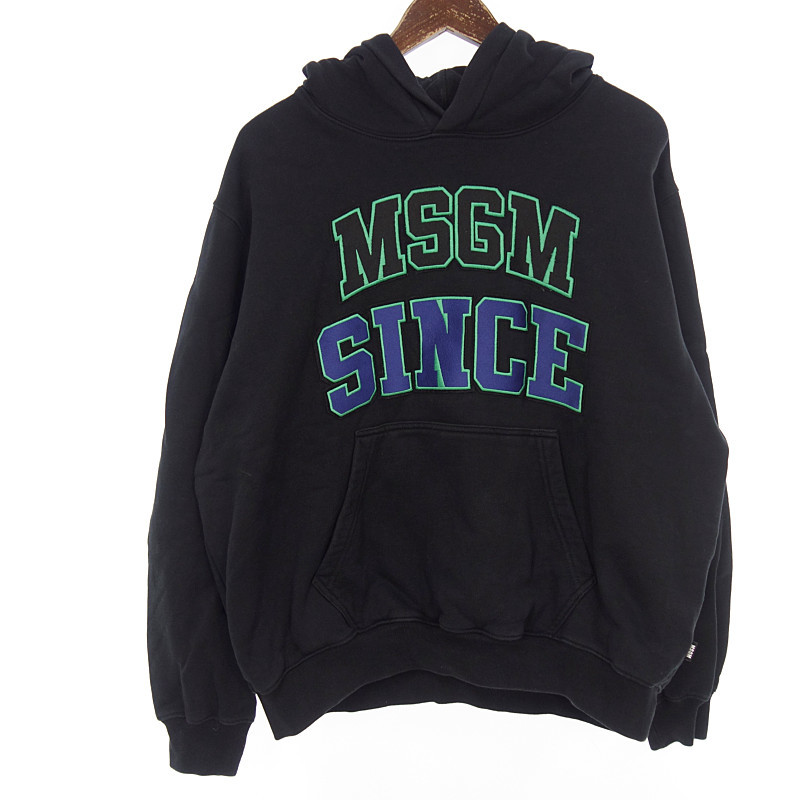 MSGM 17AW ロゴ刺繍 プルオーバーパーカー(Sサイズ)｜売買されたオークション情報、yahooの商品情報をアーカイブ公開 - オークファン（aucfan.com）