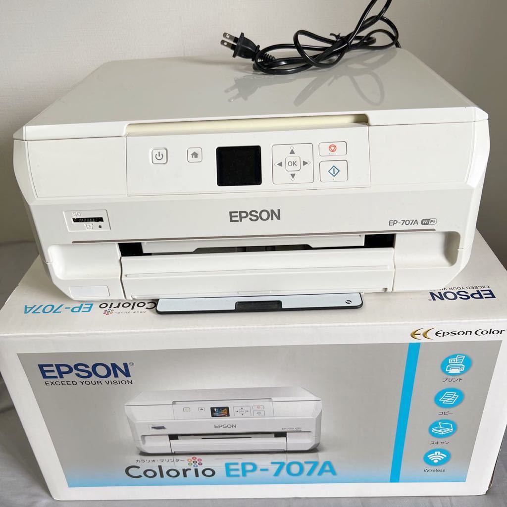 EPSON EP-707A 複合機 箱付き ジャンク エプソン 通電確認済み(エプソン)｜売買されたオークション情報、yahooの商品情報をアーカイブ公開 - オークファン（aucfan.com）