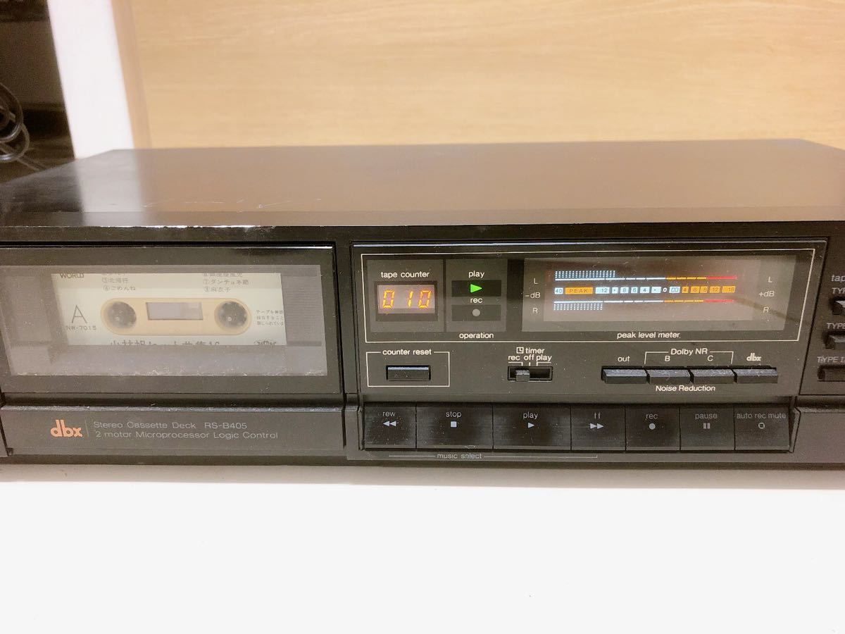 1円スタート Technics/テクニクス DolbyB-C NR dbx搭載 カセットデッキ RS-B405(一般)｜売買されたオークション ...
