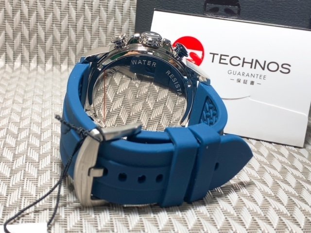 2022年 モデル テクノス TECHNOS 正規品 腕時計 国内正規保証 クロノグラフ ビックフェイス スポーツ ラバーベルト ブルー メンズ(テクノス)｜売買されたオークション情報 ...