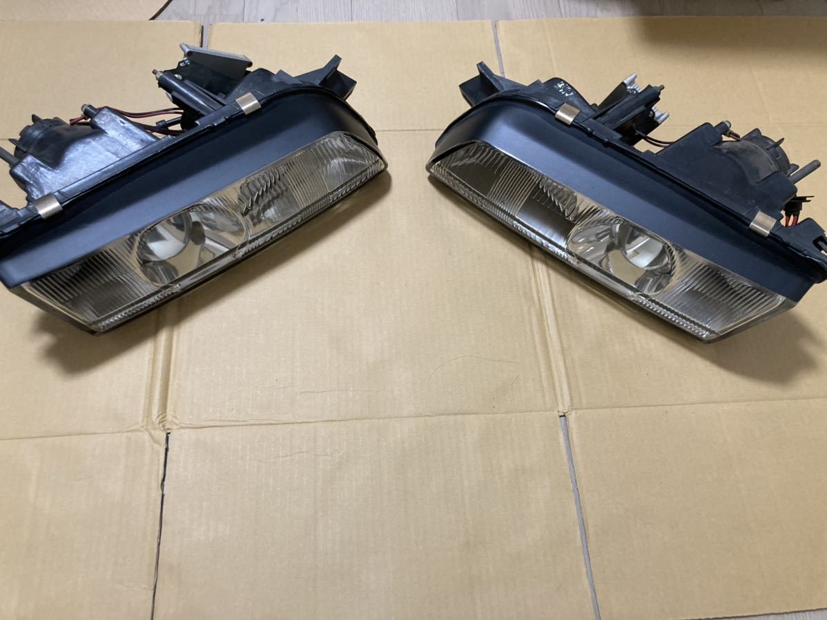 日産純正 BNR32 後期 ヘッドライト スカイライン GT-R 後期 純正プロジェクターヘッドライト 左右セット BNR32 HCR32 ...