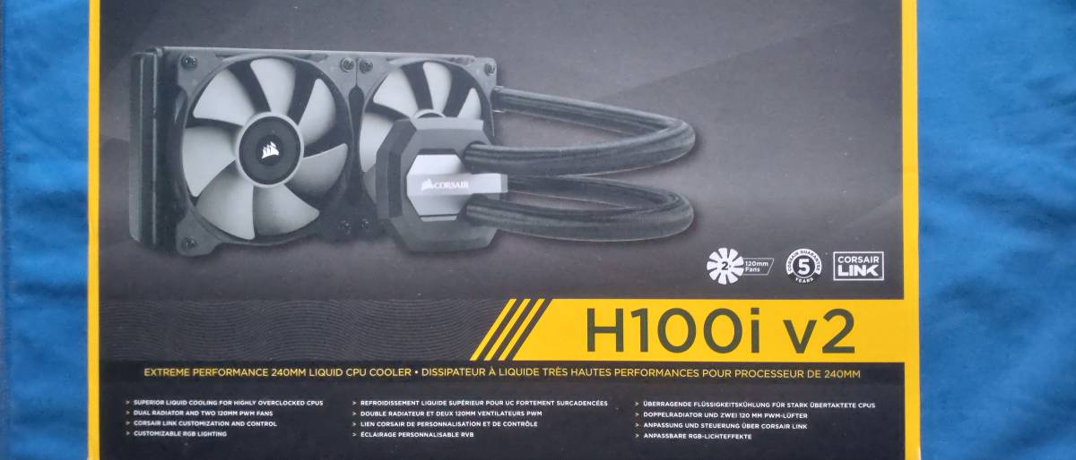 Corsair H100i V2 水冷一体型CPUクーラー CW-9060025-WW(CPUクーラー)｜売買されたオークション情報 ...