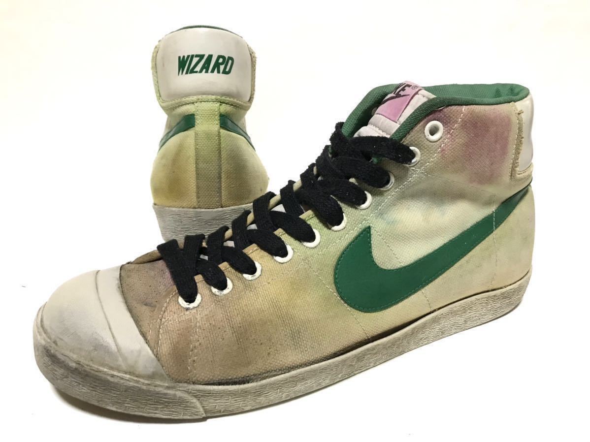 激レア/観賞用 別注 オリジナル NIKE BLAZER レインボー WIZARD us11 ブレザー 29cm レア ヴィンテージ 1980 ...