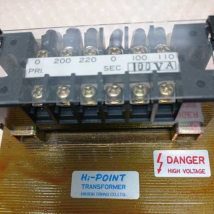 HIKIDA TRANS Hi－POINT TRANS FORMER 100VA 変圧器 管理番号UT-737(電材、配電用品)｜売買された ...