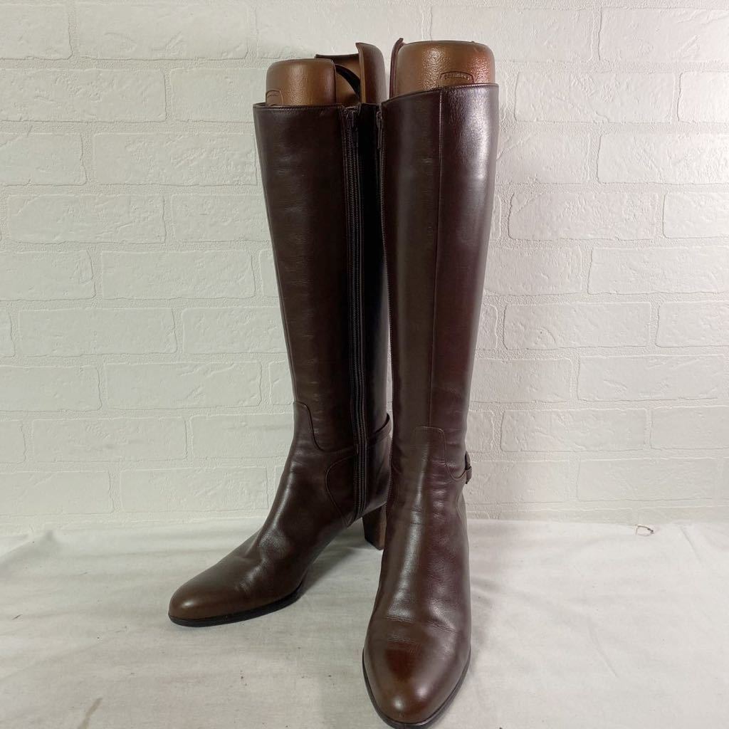 3289 MELMOメルモ レザーシューズ ロングブーツ サイドファスナー カジュアル ビジネス レディース 23 日本製 ブラウン(23.0cm)｜売買されたオークション情報、yahooの ...