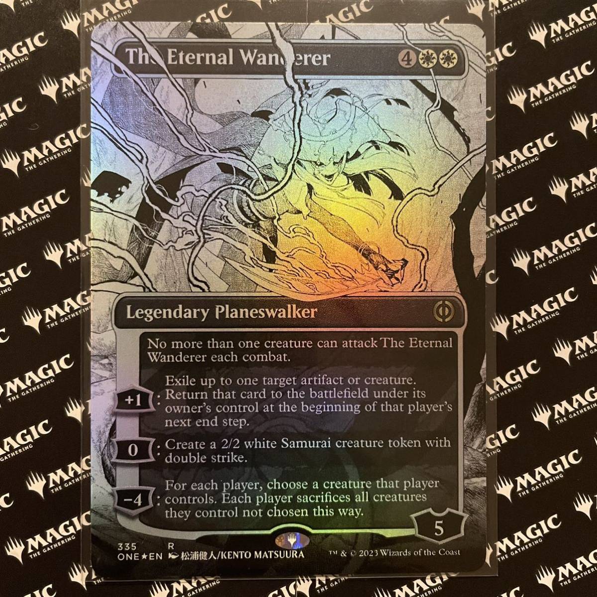 Foil ボーダーレス 永遠の放浪者/The Eternal Wanderer 335 ONE-BF 白R ファイレクシア完全なる統一 英語 ...