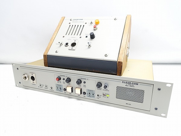 CLEAR-COM クリアカム 2ch Main Station MS-222 Speaker Station KB-111A インカム装置 372055(オーディオ機器)｜売買された ...