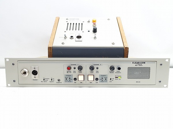 CLEAR-COM クリアカム 2ch Main Station MS-222 Speaker Station KB-111A インカム装置 372055(オーディオ機器)｜売買された ...