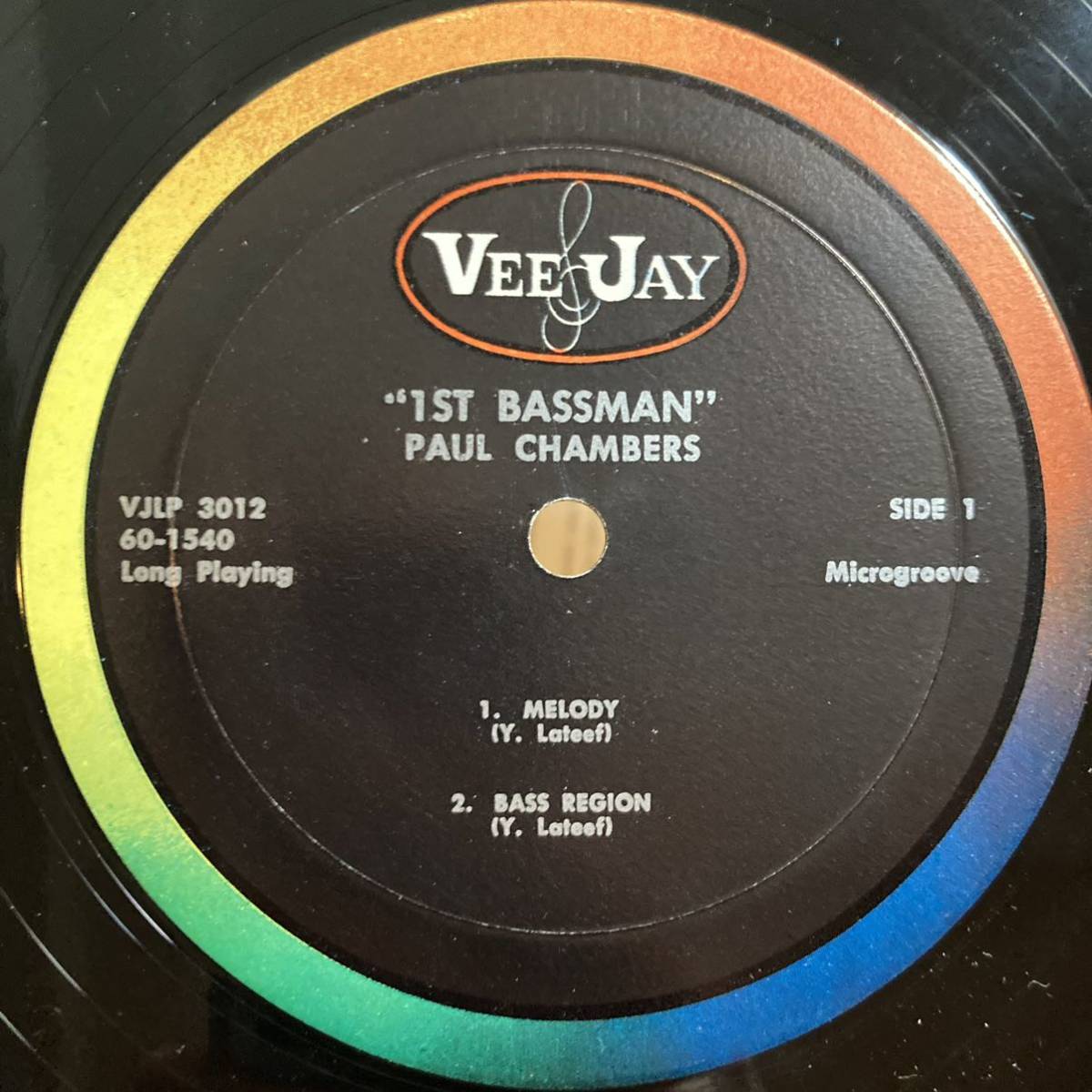 廃盤 PAUL CHAMBERS - 1ST BASSMAN / VEEJAY / VJLP3012 / Yusef Lateef ...