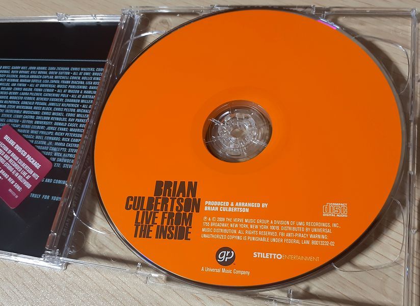 ライヴDVD+CD Brian Culbertson Live From The Inside ブライアン カルバートソン スムース ジャズ ...