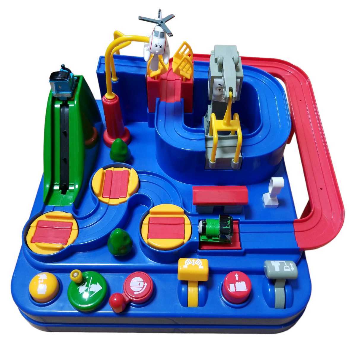 Y046 きかんしゃトーマス レッツゴー大冒険 学研 知育玩具 子供 おもちゃ 電池不要 レバー操作 対象年齢3歳~ パーシー ハロルド ...