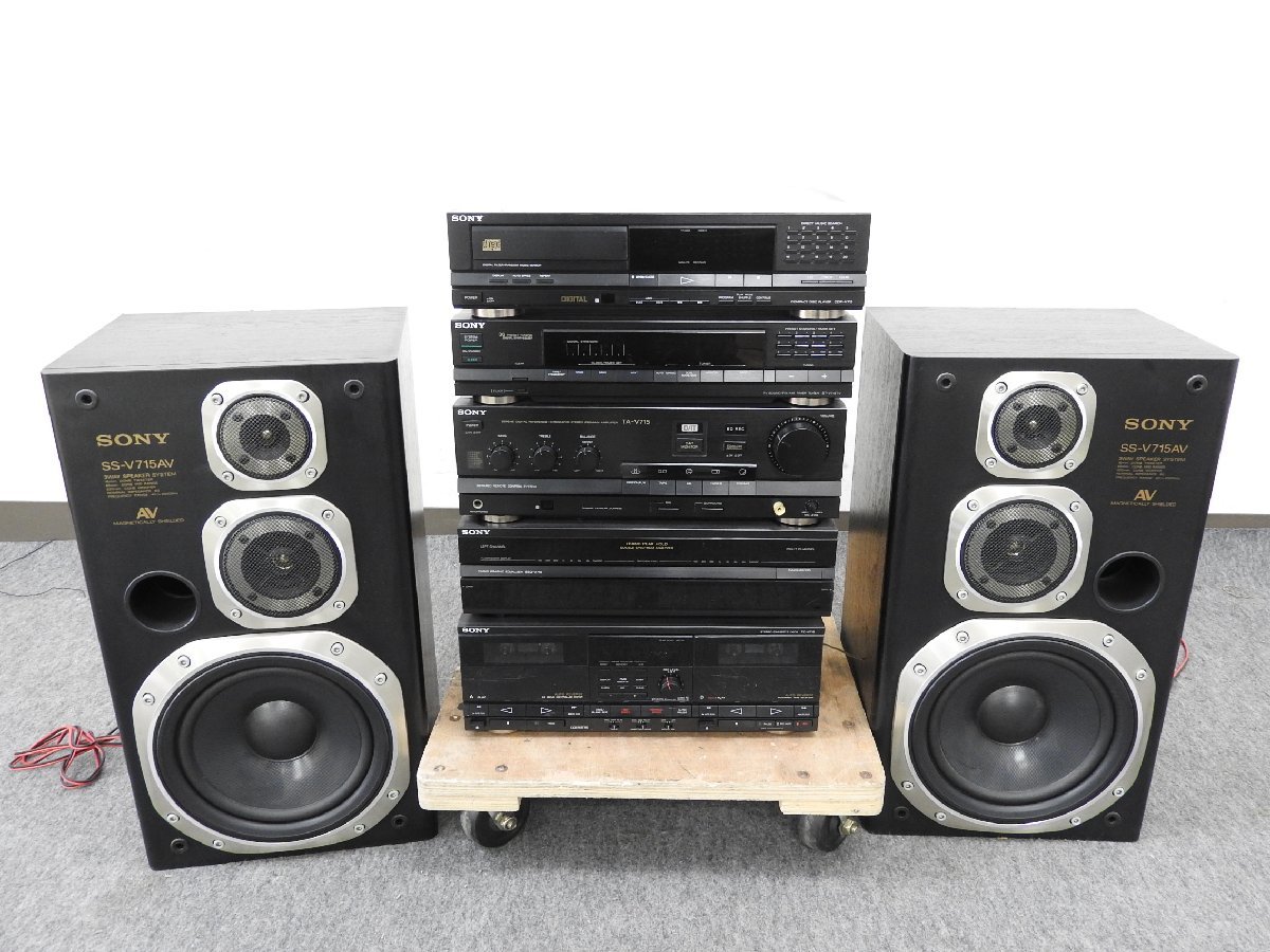 SONY ソニー CDP-V715/SEQ-V715/ST-V715TV/TA-V715/TC-V715/SS-V715AV システムコンポ ...