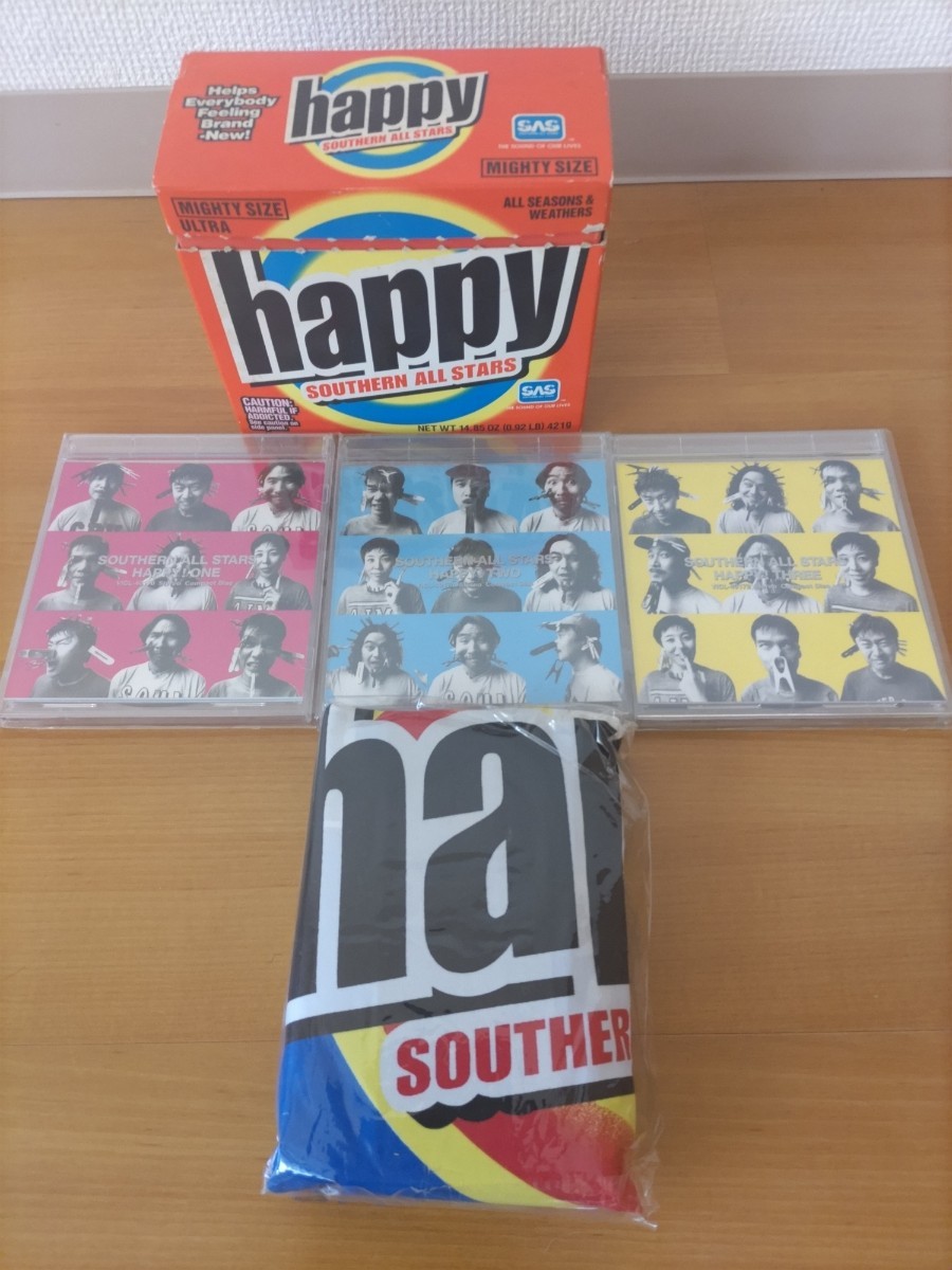 HAPPY サザンオールスターズ 3CD+ハッピ+ステージパス(サザンオールスターズ)｜売買されたオークション情報、yahooの商品情報をアーカイブ公開 - オークファン（aucfan.com）