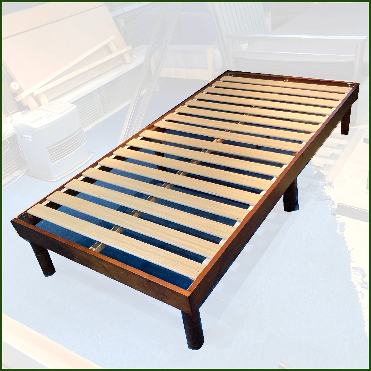 札幌市内 メーカー不明 シングルベッドフレーム フラット ウォルナット 木製 309A(フレームのみ)｜売買されたオークション情報、yahooの商品情報をアーカイブ公開 - オークファン ...