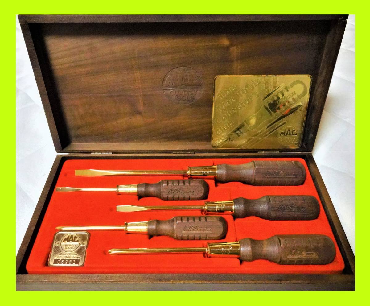 MAC TOOLS 1986 リミテッド エディション 24K 5Pc スクリュー ドライバー ゴールドメッキ マックツール 限定版 超 激レア 絶版品(ドライバーセット)｜売買された ...