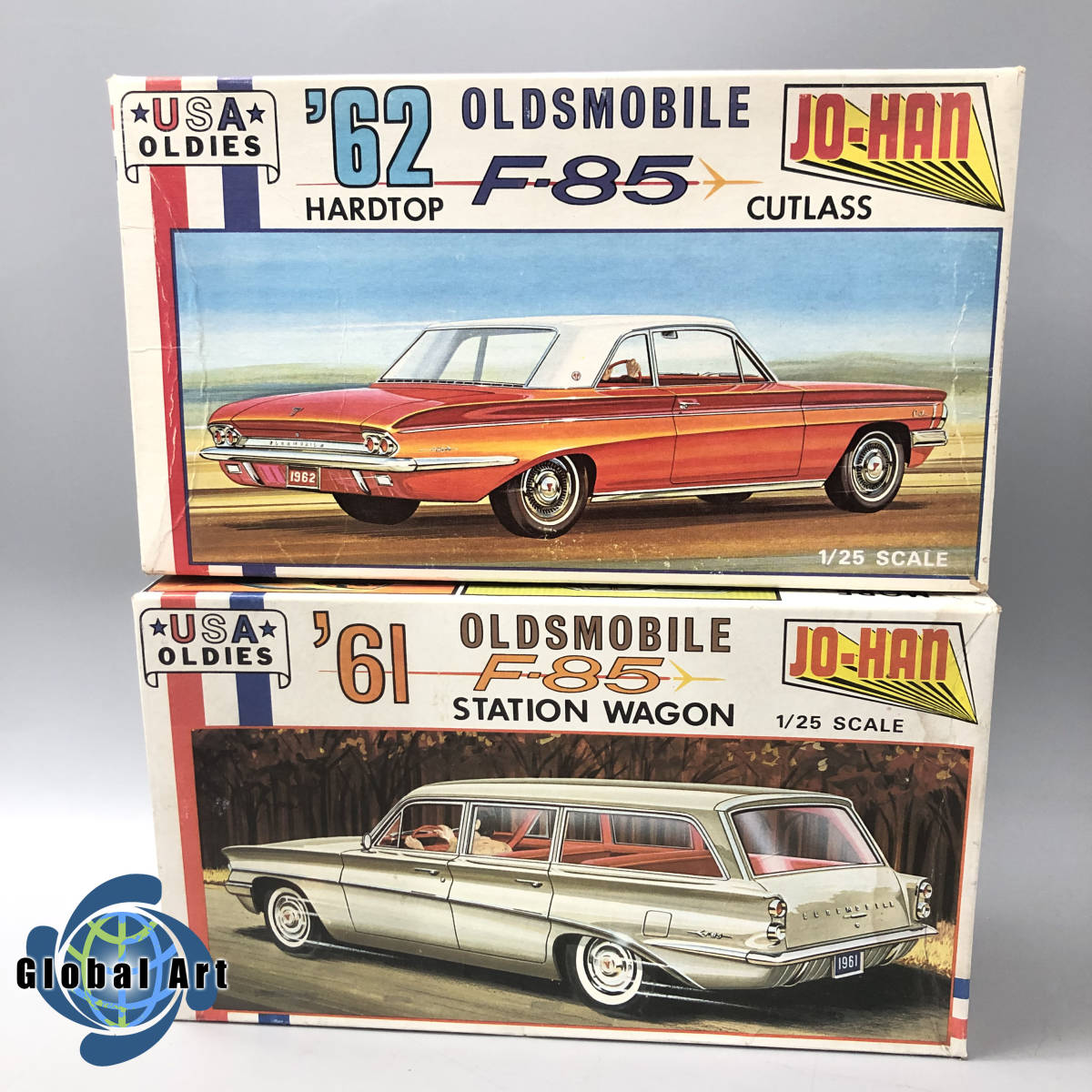 D03473/JO-HAN ジョーハン/プラモデル/'62 OLDSMOBILE F-85 CUTLASS/'61 F-85 STATION ...