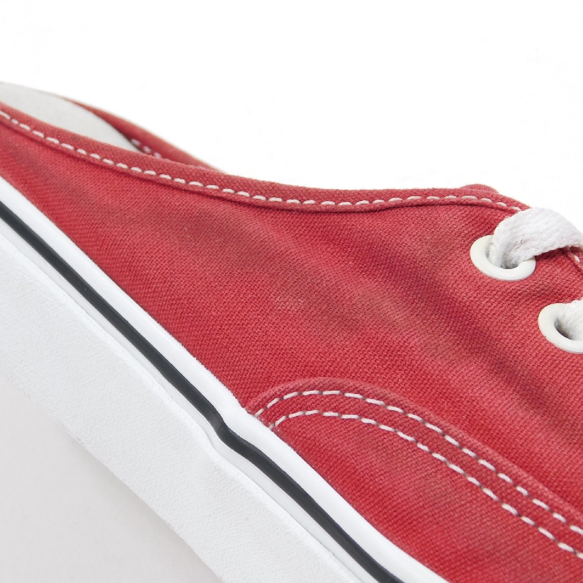 VANS バンズ オーセンティック ミュール スニーカー レッド size 5 #91496 スリッポン ヴァンズ レディース ...