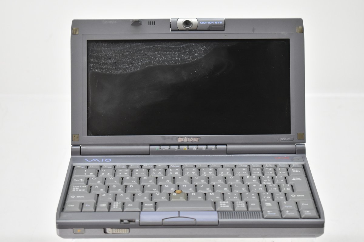 SONY VAIO PCG-C1 + PCGA-CD5 CD-ROM DRIVE + 付属品 まとめて 通電のみ確認済み ソニー バイオ 小型 ...