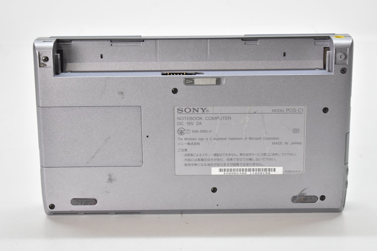 SONY VAIO PCG-C1 + PCGA-CD5 CD-ROM DRIVE + 付属品 まとめて 通電のみ確認済み ソニー バイオ 小型 ...