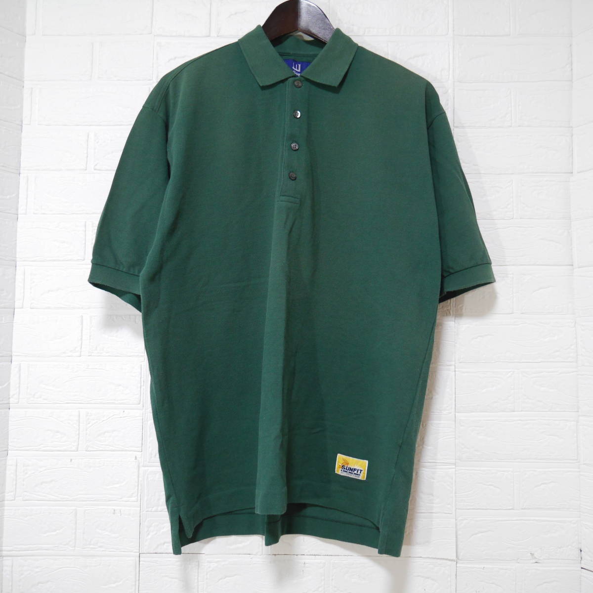A621 dunhill GOLF | ダンヒル ポロシャツ 緑 サイズL(トップス)｜売買されたオークション情報、yahooの商品情報を ...
