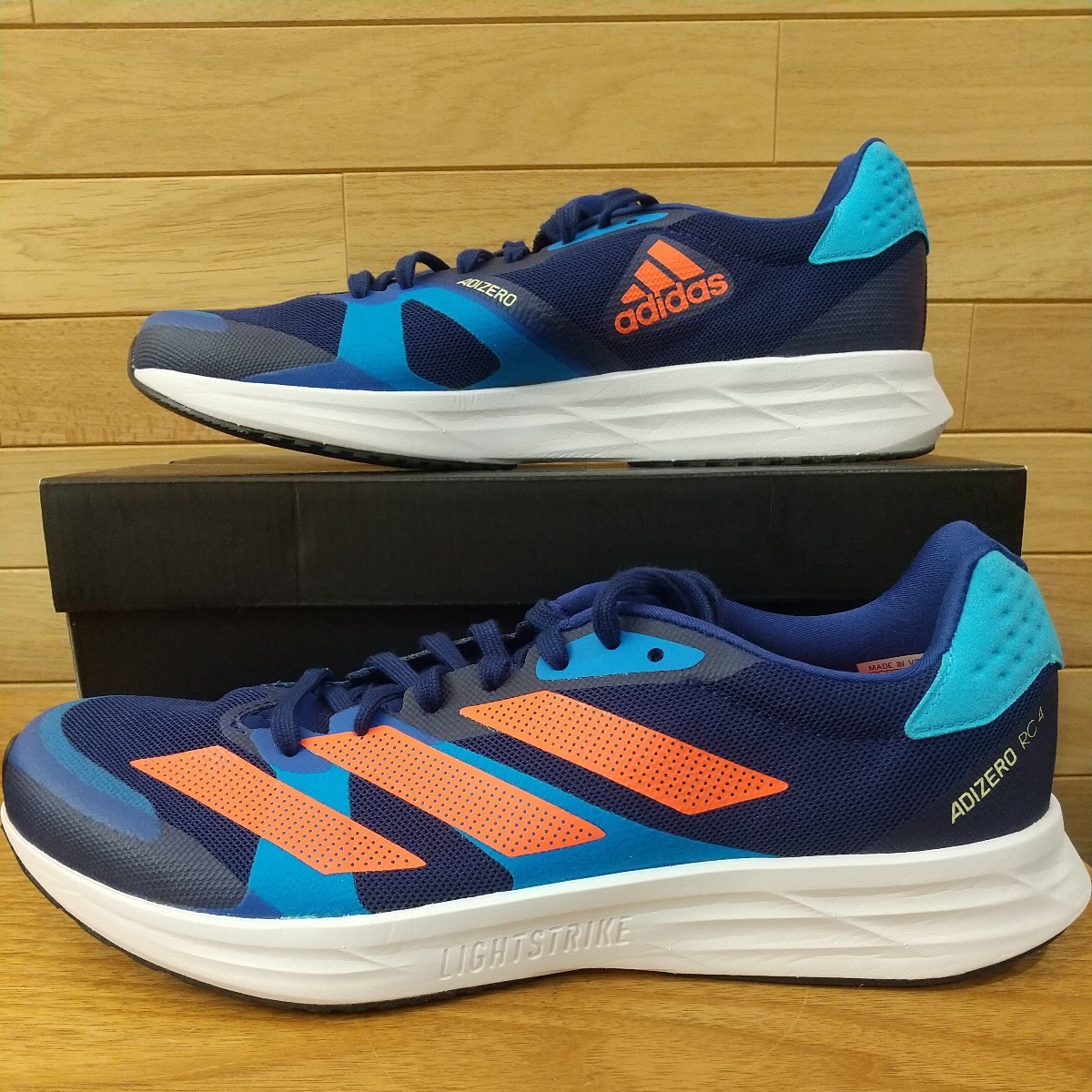 27.5cm 正規品 アディダス ランニングシューズ メンズ ADIZERO RC 4 M GZ0181 LTI42 adidas ブルー ...