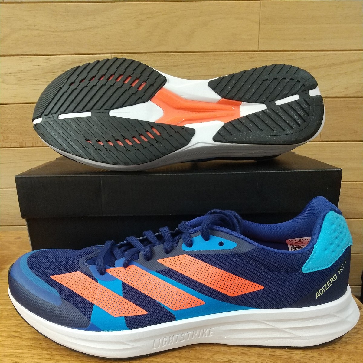 27.5cm 正規品 アディダス ランニングシューズ メンズ ADIZERO RC 4 M GZ0181 LTI42 adidas ブルー ...