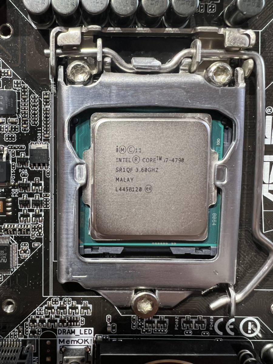 cpu intle core i7-4790 3.60GHZ M/B ASUS エイスース H97I-PLUS memori elixir ...