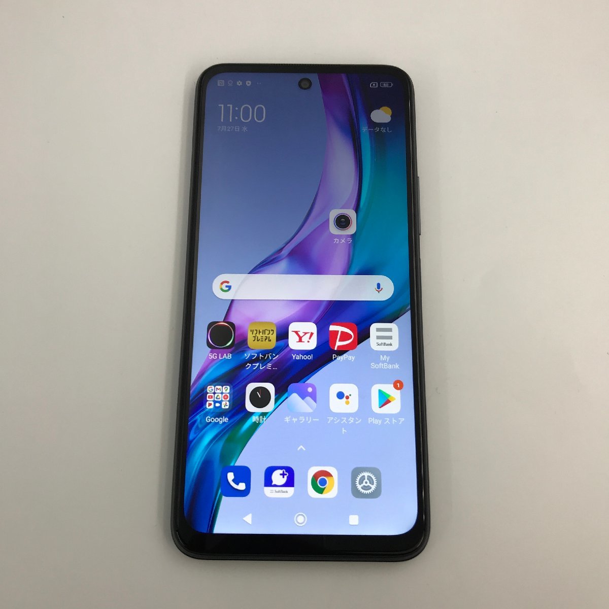/ /SIMフリー SoftBank Redmi Note 10T 5G 4GB/64GB A101XM アジュールブラック 赤ロム保証 ...