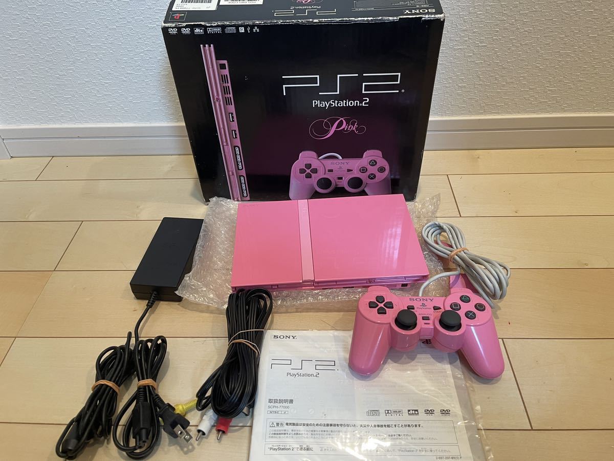 SONY ソニー Playstation2 PS2 本体 SCPH-77000 PK プレステ2 ピンク 動作確認ずみ 難あり(本体)｜売買されたオークション情報、yahooの商品情報を ...