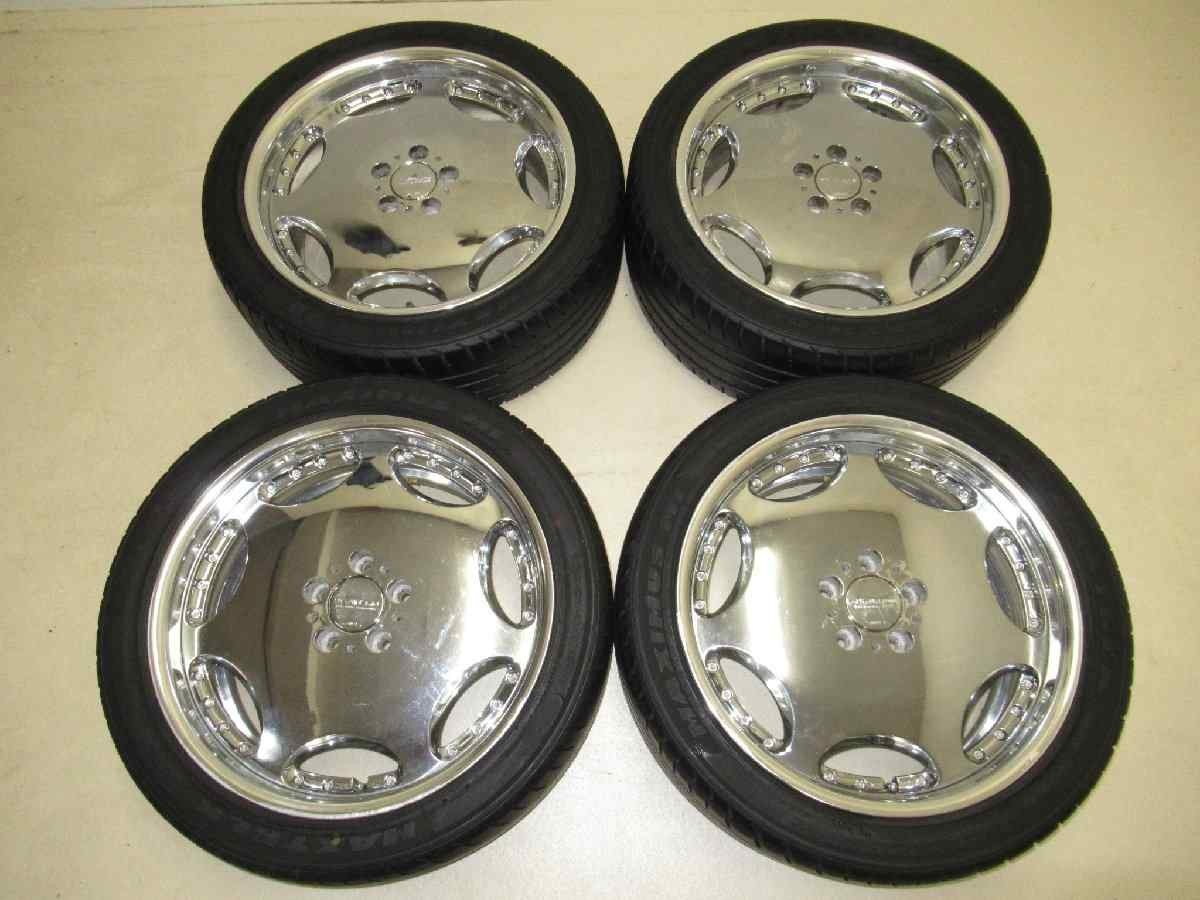 AMEシャレンAX 8J-19 off+43 pcd114.3/5H MAXTREK MAXIMUS M1 245/40ZR19 ラジアル ...