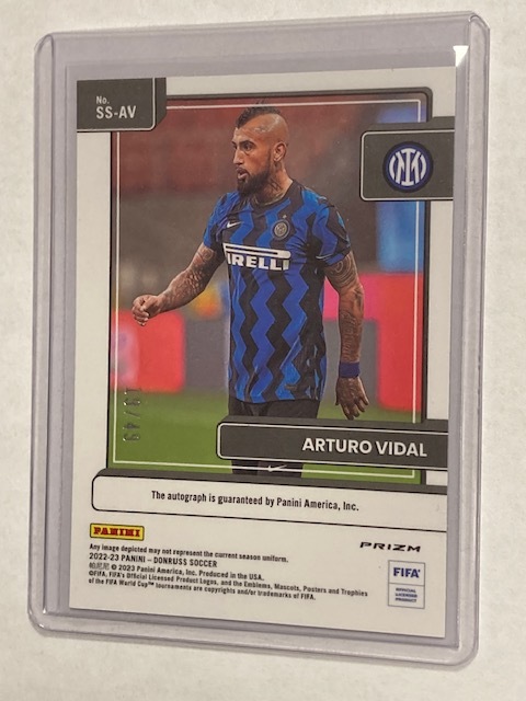 2022-23 Panini Donruss Soccer Signature Series Autograph Blue Arturo ...