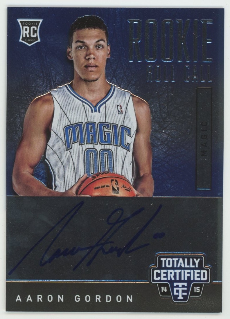 Aaron Gordon 2014-15 Panini Totally Certified Rookie Roll Call Auto RC ...