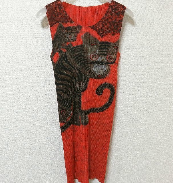 1998 PLEATS PLEASE ISSEY MIYAKE プリーツプリーズ イッセイミヤケ ワンピース 3 Tiger Cat ...