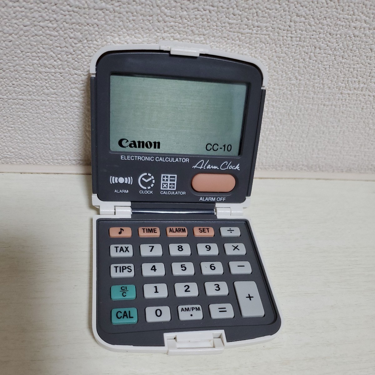 キャノン アラームクロック CC-40 卓上 電子カレンダー＆電卓&時計機能付き Alarm clock レトロ キヤノン CANON(目覚し ...