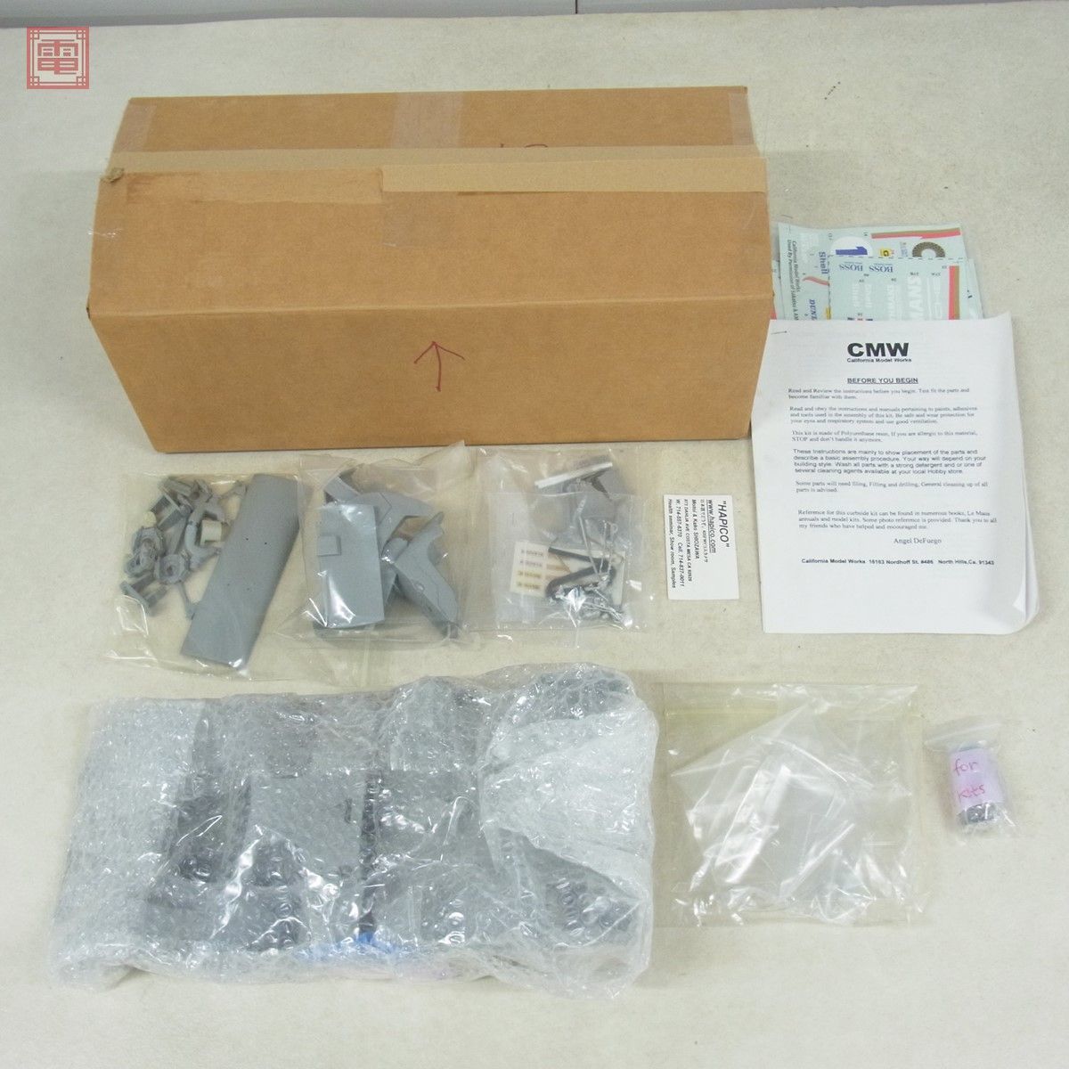 未組立 CMW 1/12 ポルシェ 956 レジンキット California model Works PORSCHE 20(プロトタイプ ...