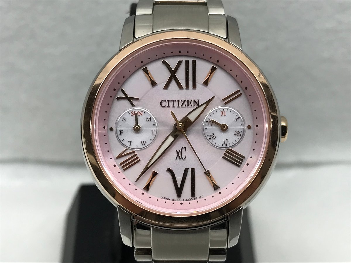 稼働品 CITIZEN シチズン XC クロスシー 8635-T021875 レディース ライトピンク 腕時計(クロスシー)｜売買された ...