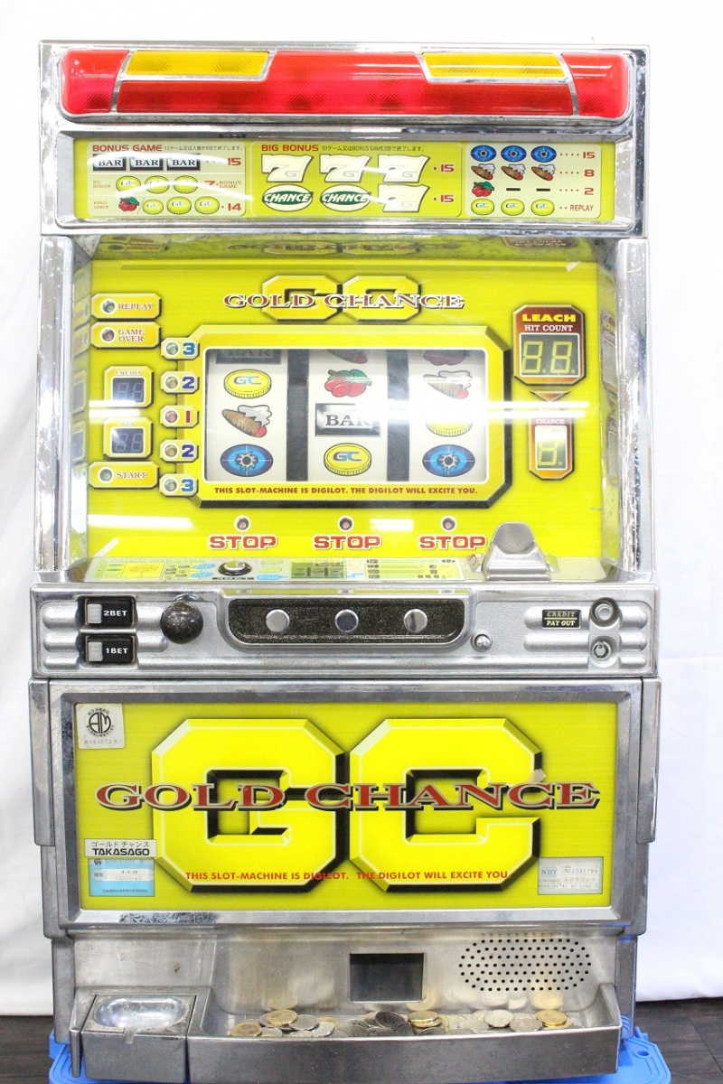 行董 み パチスロ スロット GOLD CHANCE ゴールドチャンス 高砂電器 実機 直接引き取り限定 ASZ00APQ71(パチスロ実機 ...
